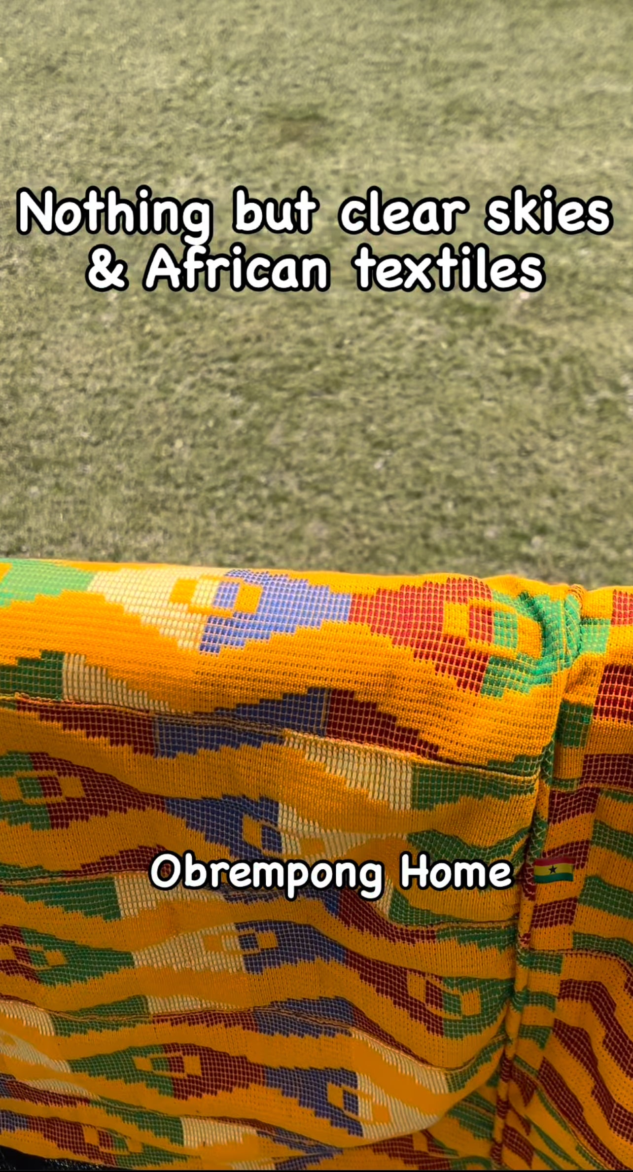 Celebrate Tradition with Obrempong Home's Authentic Ghanaian Kente Bla ...
